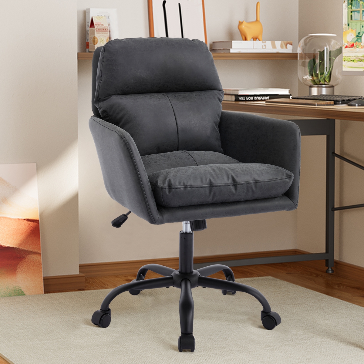 Click here for sumyeg Ergonomic Pu Leather Office Chair with High... prices