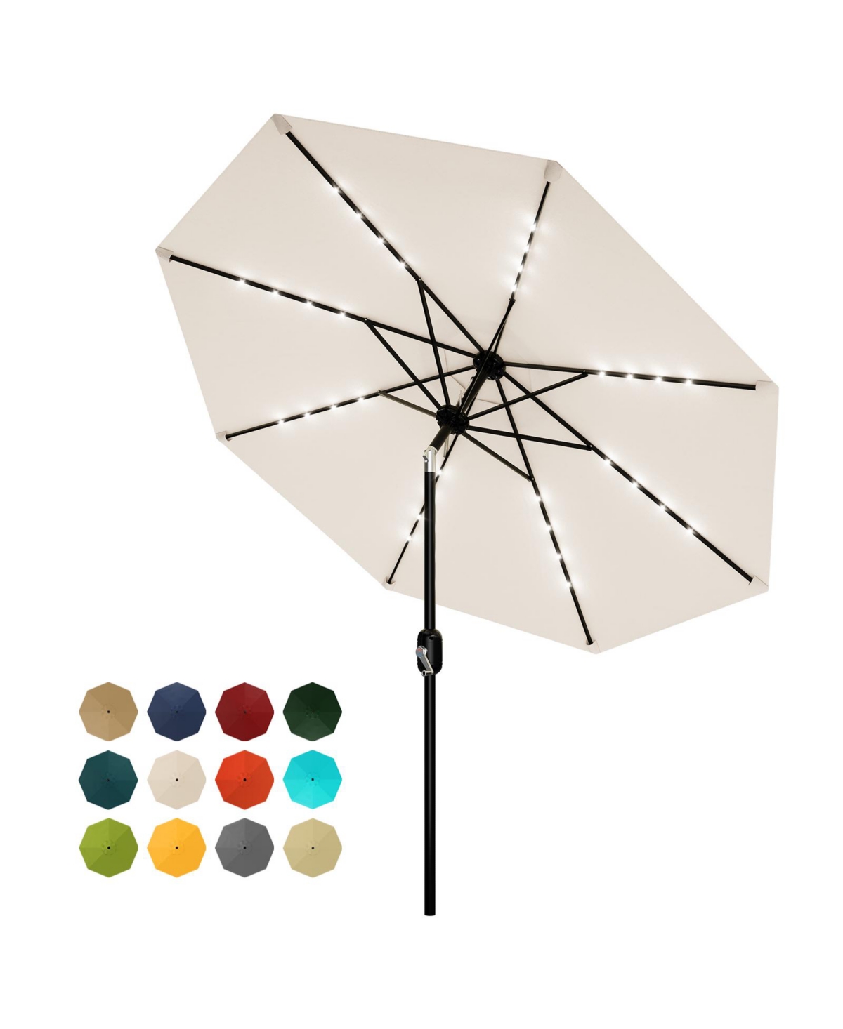 Click here for homfan 9Feet Outdoor Patio Market Umbrella  Tilt A... prices