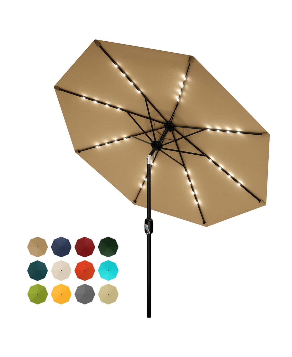 Click here for homfan 9Feet Outdoor Patio Market Umbrella  Tilt A... prices