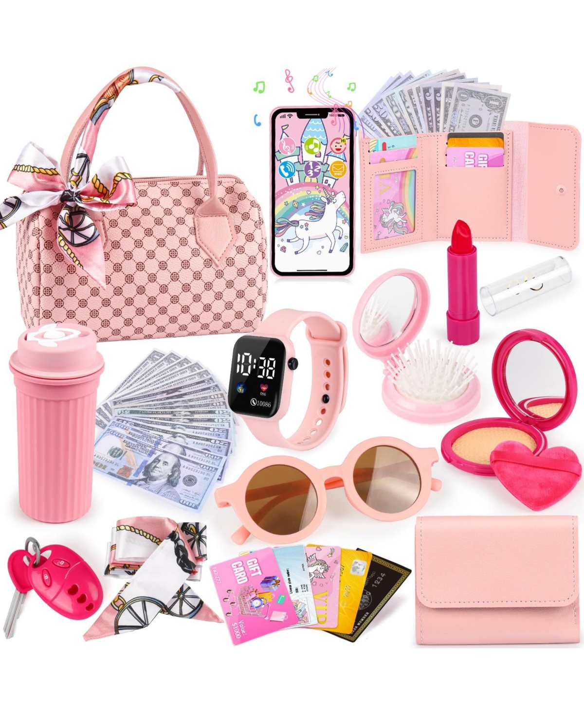 Click here for Gnuadz Kids Pretend Makeup Play Purse with Accesso... prices