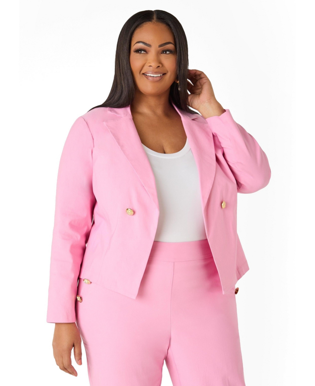 Click here for Ashley Stewart Womens Millennium Embellished Jacke... prices