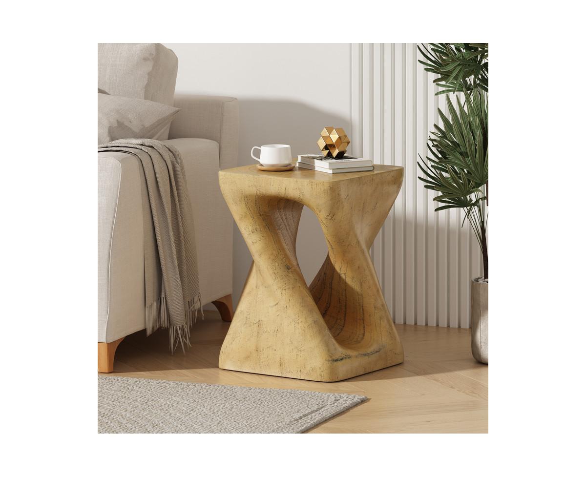 Click here for sumyeg Twisted Spiral Hollow Mgo Side Table 200lbs... prices