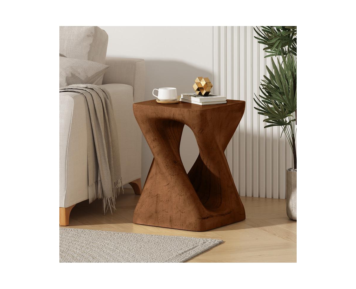 Click here for sumyeg Twisted Spiral Hollow Mgo Side Table 200lbs... prices