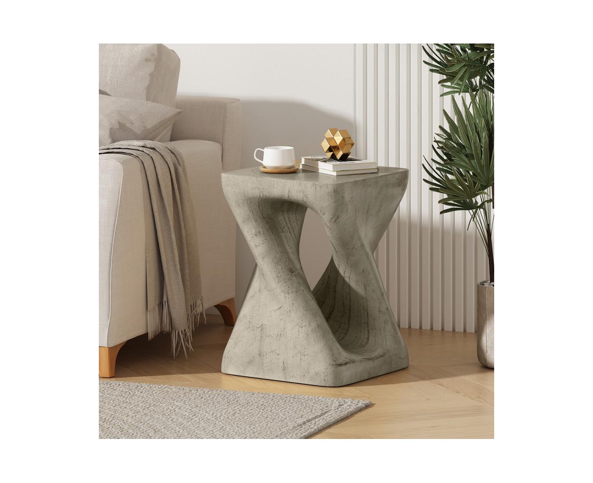 Click here for sumyeg Twisted Spiral Hollow Mgo Side Table 200lbs... prices