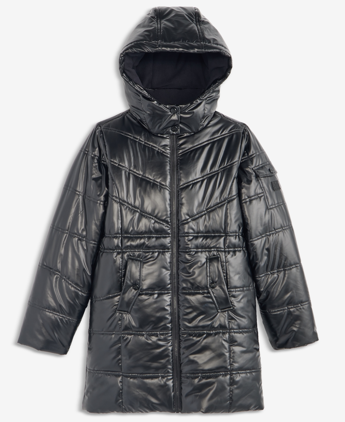 Click here for Steve Madden Big Girls Xs-xl Liquid Long Hooded Pu... prices