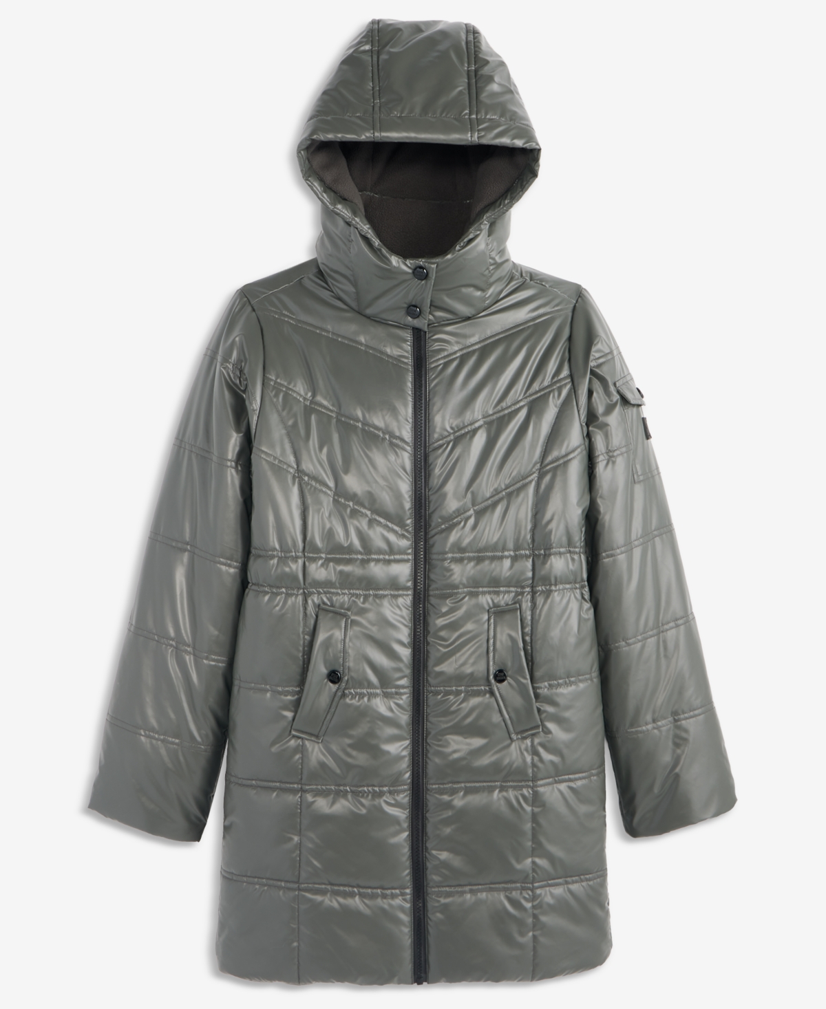 Click here for Steve Madden Big Girls Xs-xl Liquid Long Hooded Pu... prices