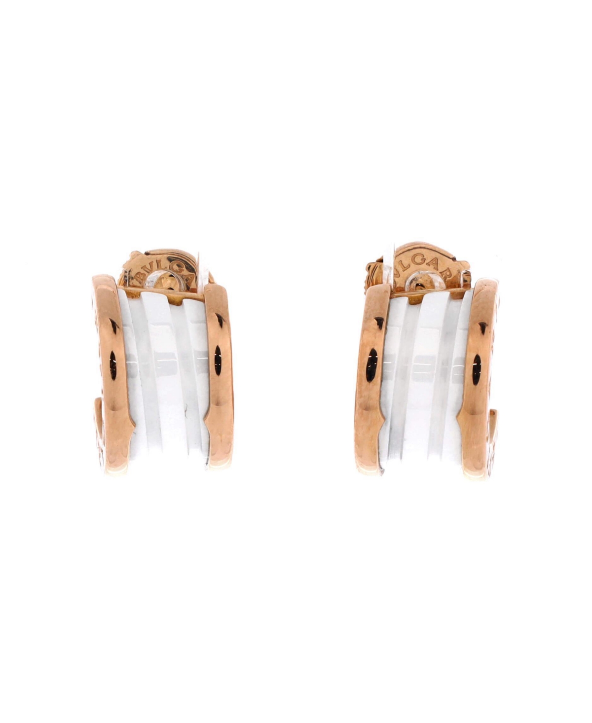 Click here for Pre-Owned Bvlgari B.Zero1 Hoop Earrings - 18k rose... prices