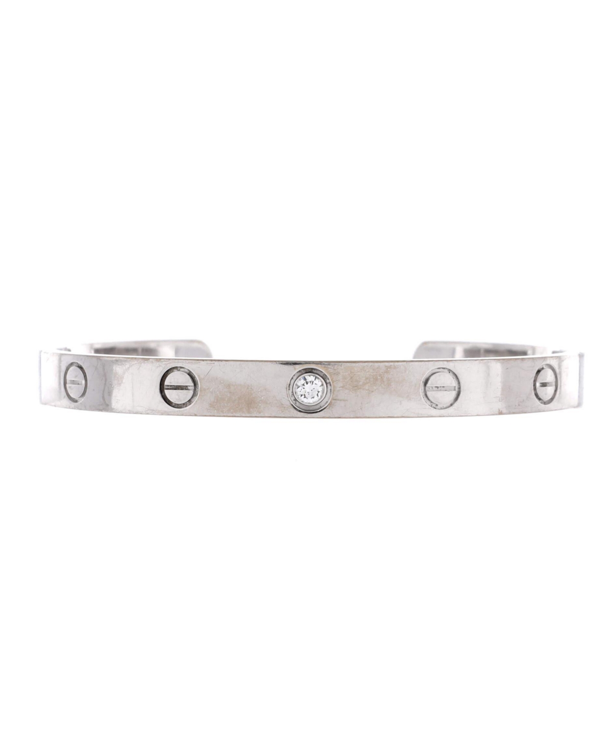 Click here for Pre-Owned Cartier Love 1 Diamond Cuff Bracelet - 1... prices