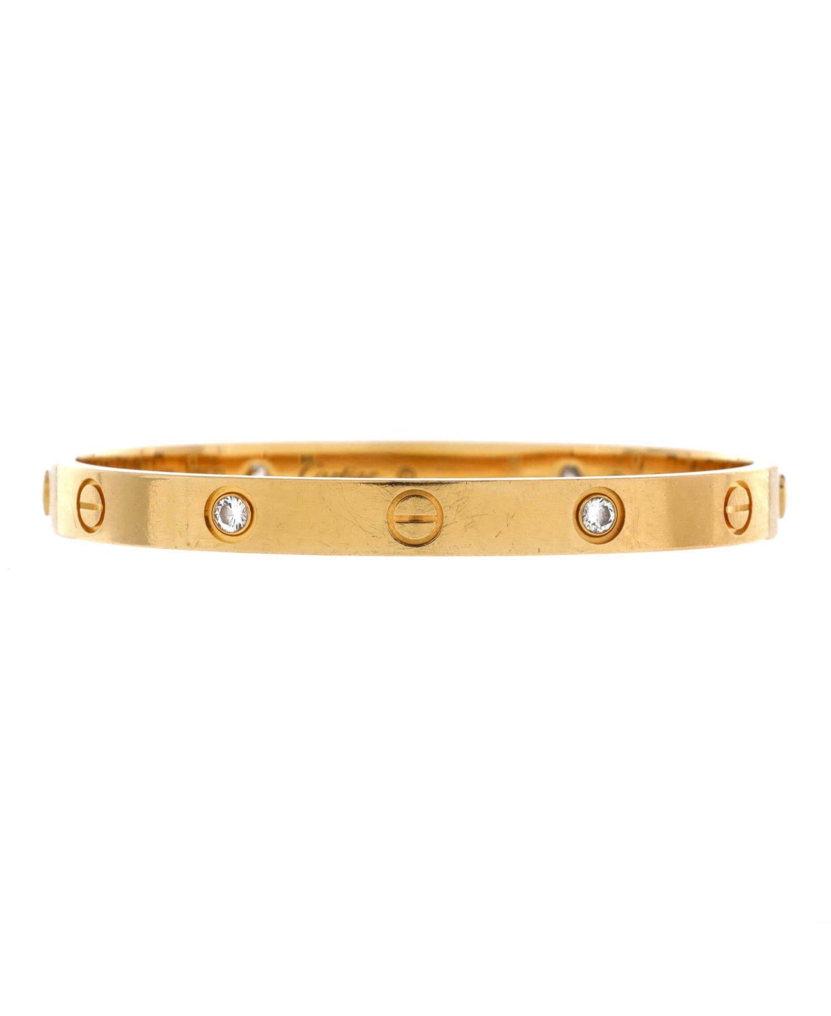 Click here for Pre-Owned Cartier Love 4 Diamond Bracelet - 18k ye... prices