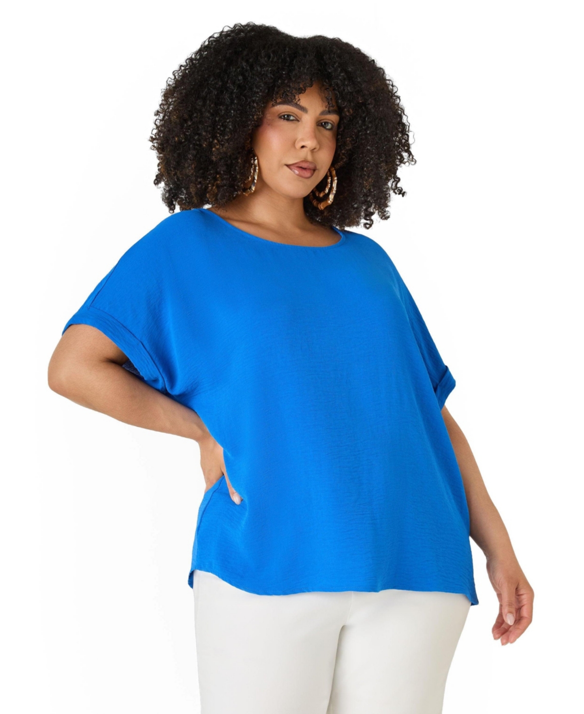 Click here for Ashley Stewart Plus Size Cuffed Textured Womens To... prices
