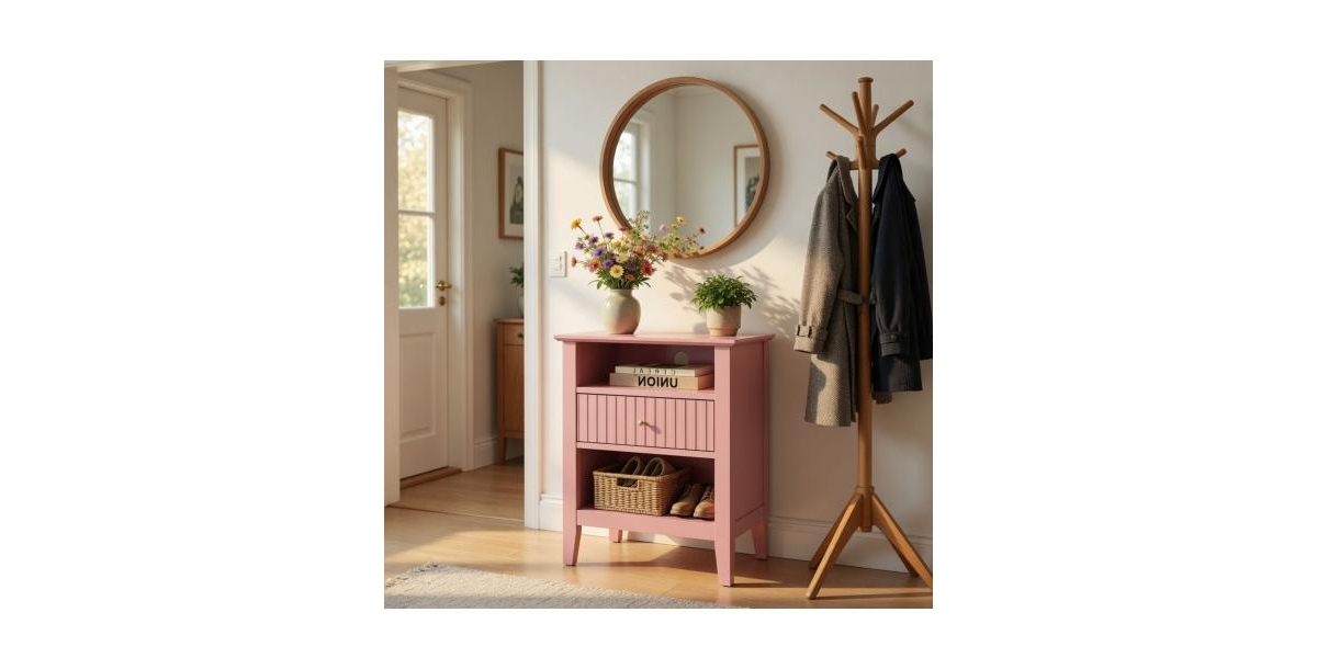 Click here for Lucky One 18W Fluted Nightstand with 2-Drawer and... prices