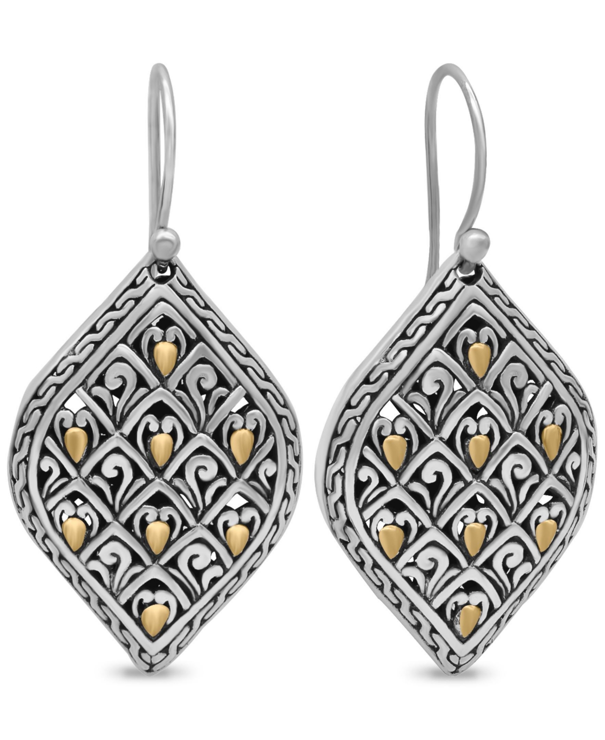 Click here for Devata Dragon Skin Earrings in Sterling Silver and... prices