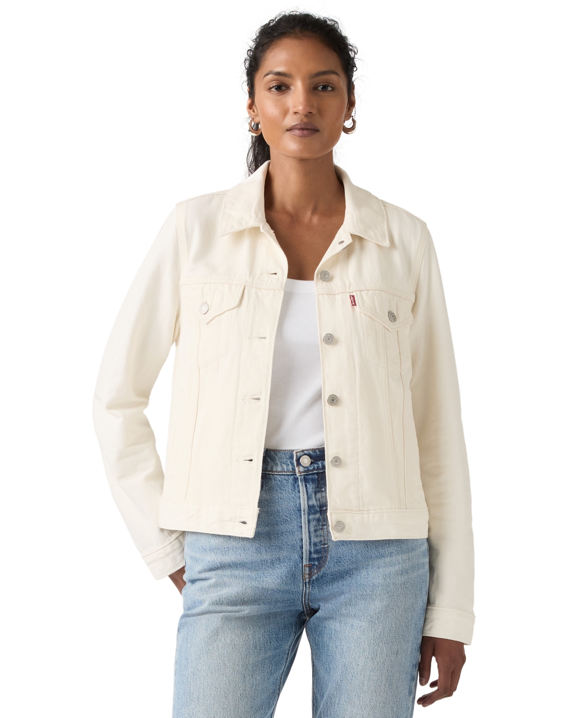 Click here for Levis Womens Original Cotton Denim Trucker Jacket... prices