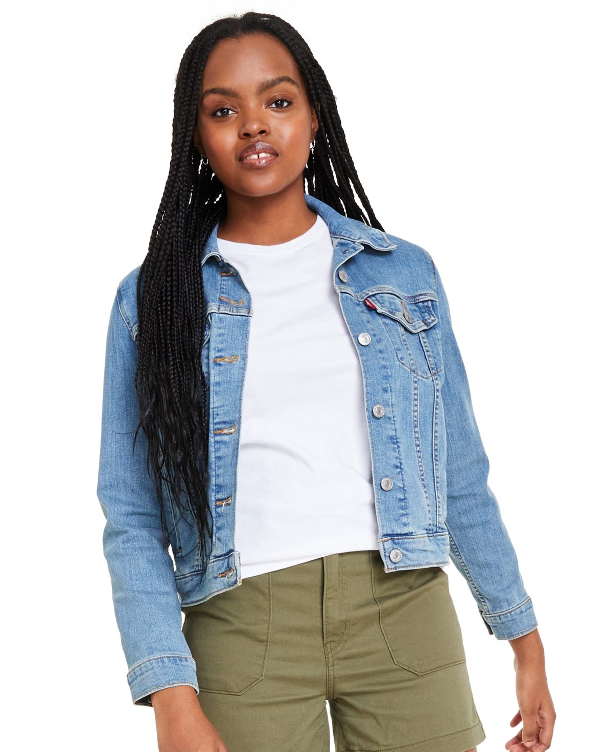 Click here for Levis Womens Original Cotton Denim Trucker Jacket... prices
