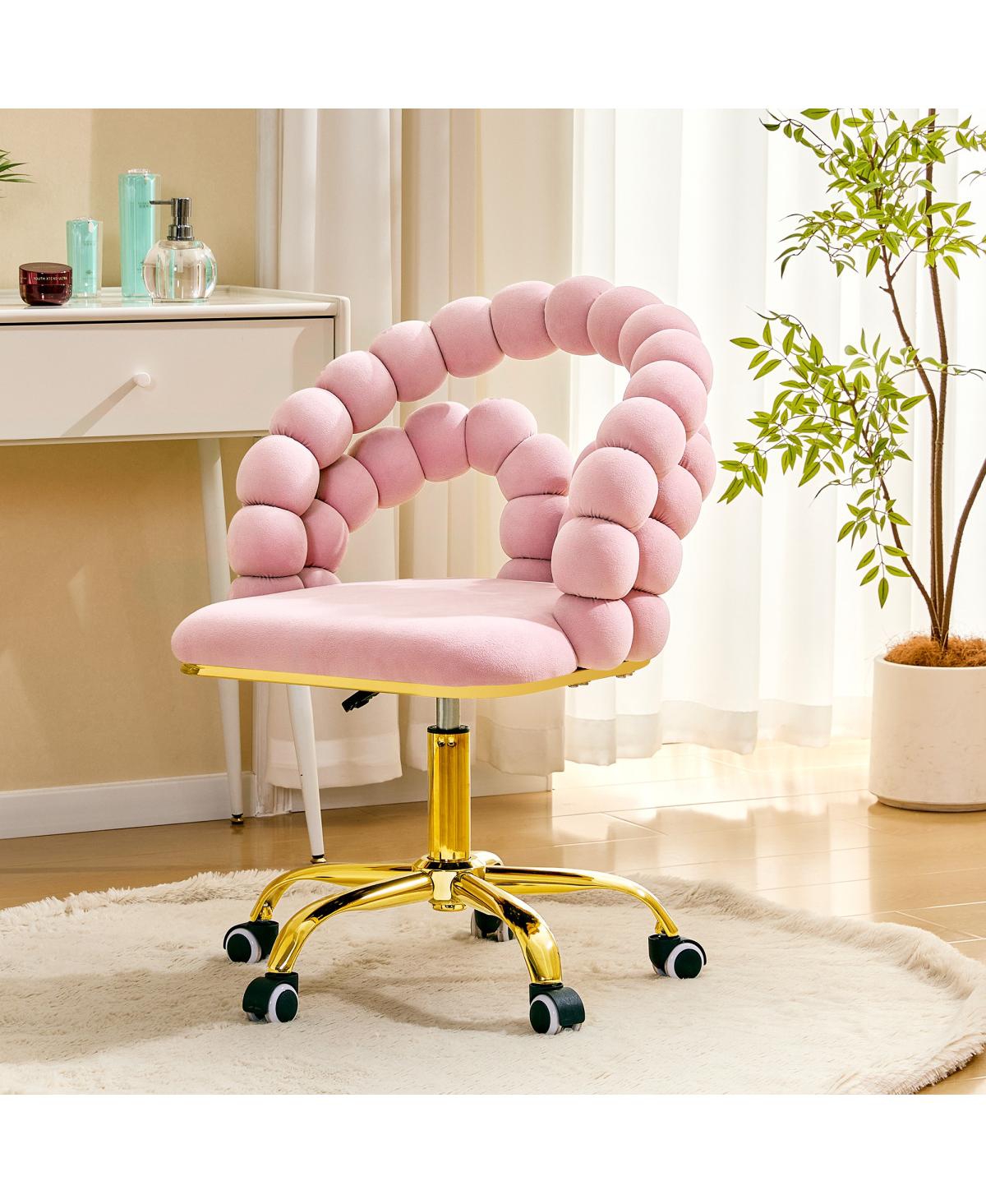 Click here for Streamdale Furniture Velvet Swivel Vanity Chair -... prices