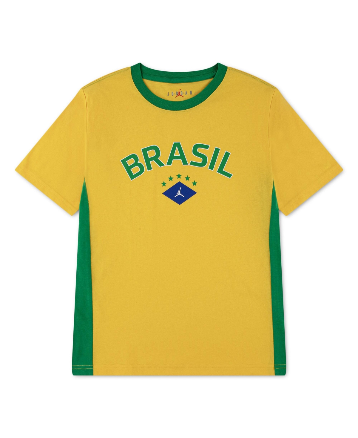 Click here for Jordan Big Boys and Girls Yellow Brazil National T... prices