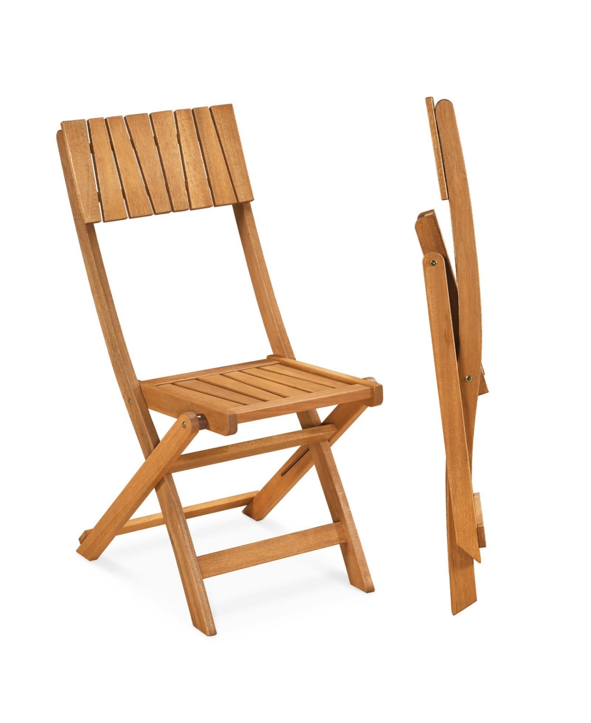 Click here for Sugift 2 Pack Folding Wood Dining Chairs with Slat... prices