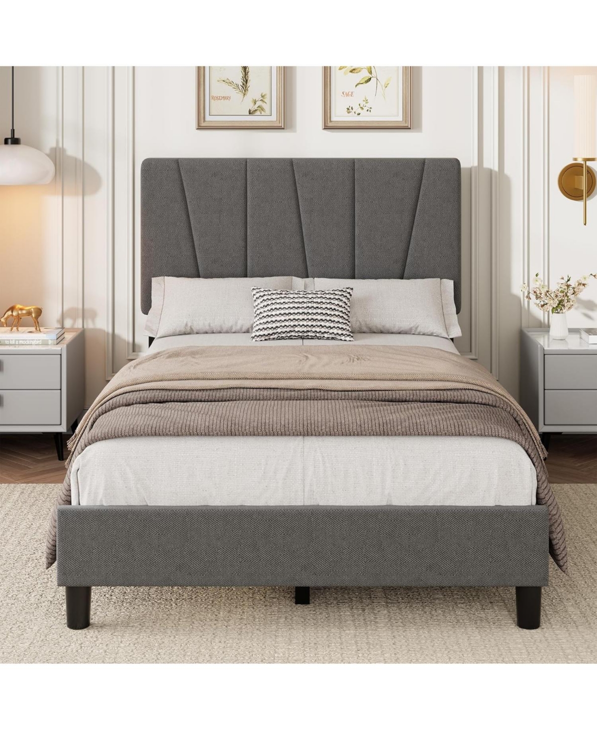 Click here for gaomon California Platform Bed Frame with 3-Level... prices