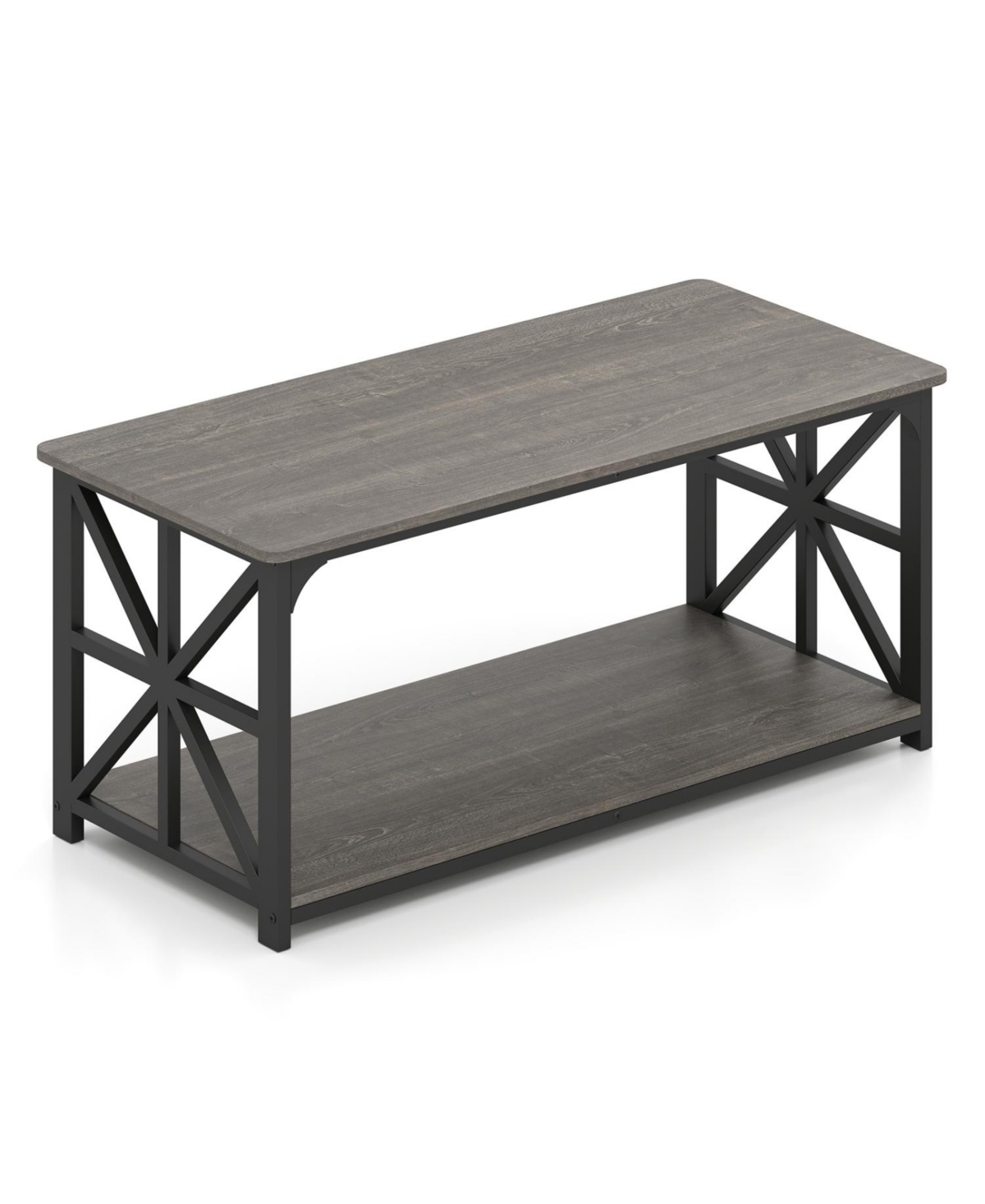 Click here for Slickblue 2-Tier Coffee Table with Storage Shelf... prices