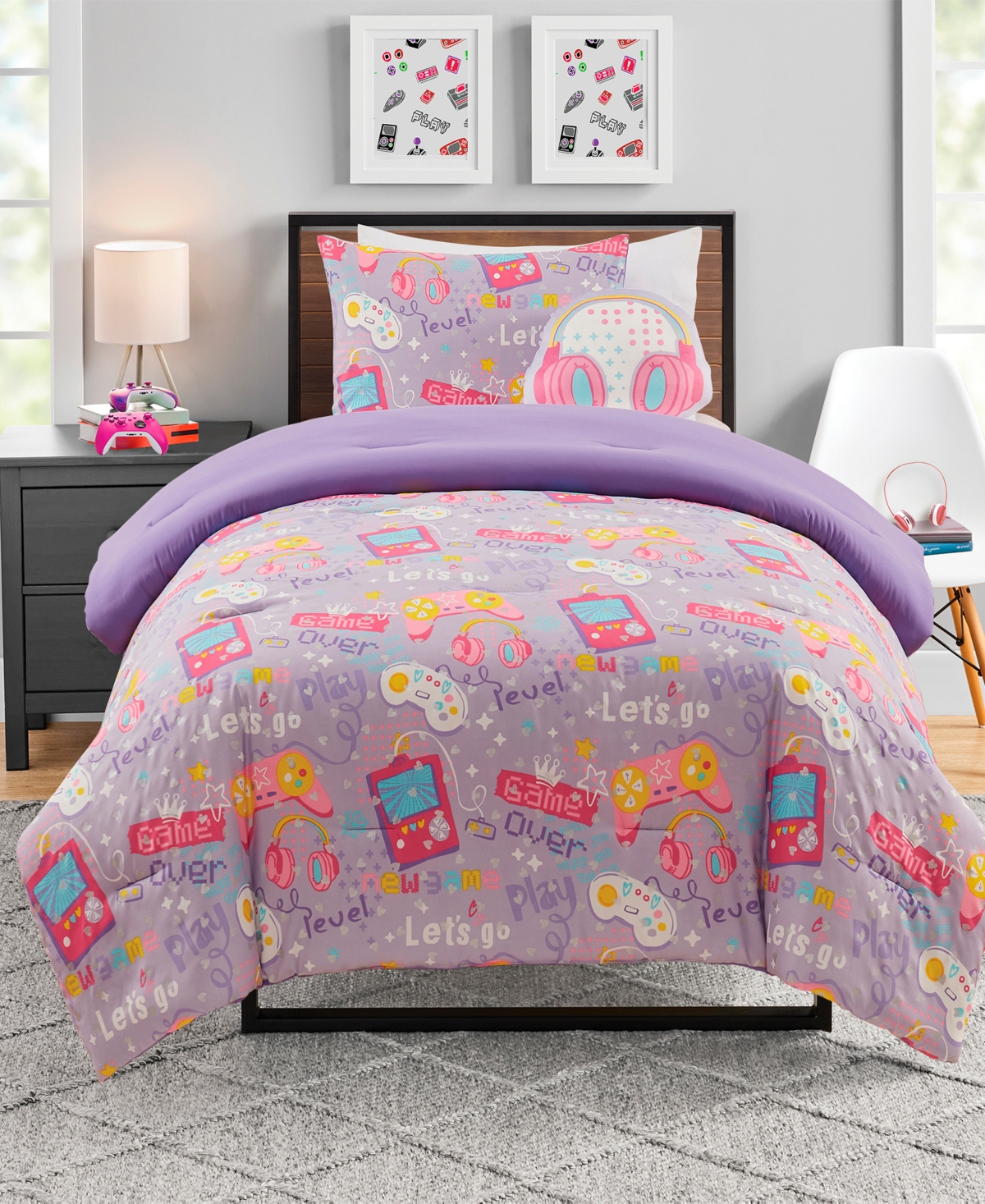 Click here for Olivia & Finn Kids Patterned 3-Piece Comforter Set... prices