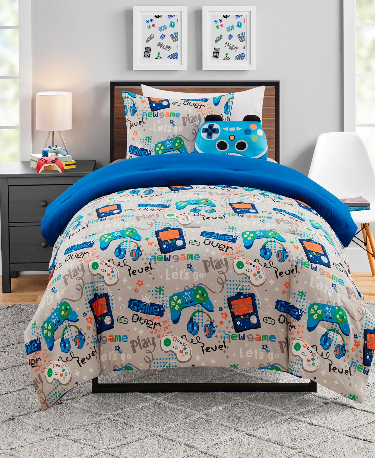 Click here for Olivia & Finn Kids Patterned 3-Piece Comforter Set... prices