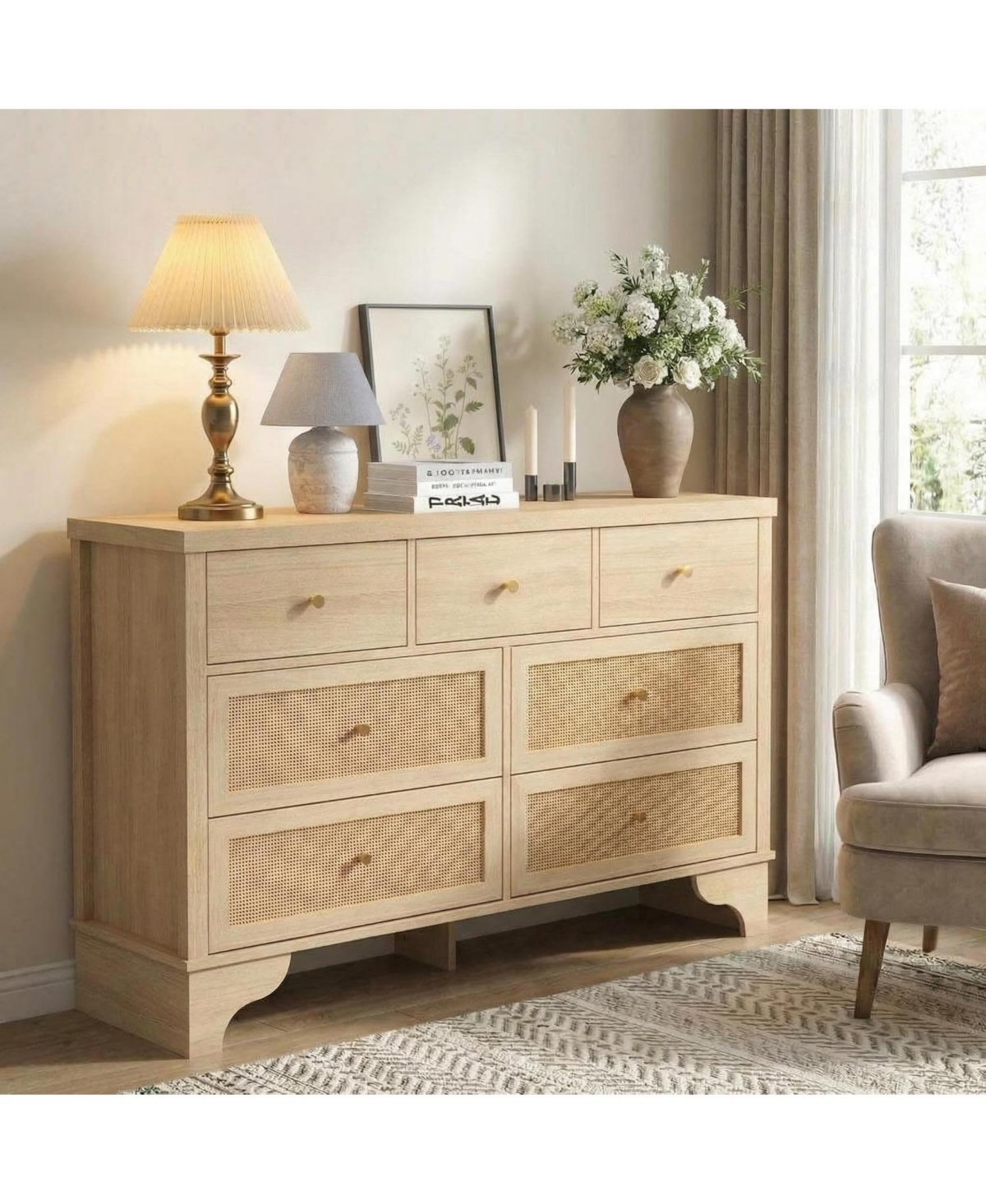 Click here for gaomon 7 Drawer Dresser for Bedroom  47.3 in Wide... prices
