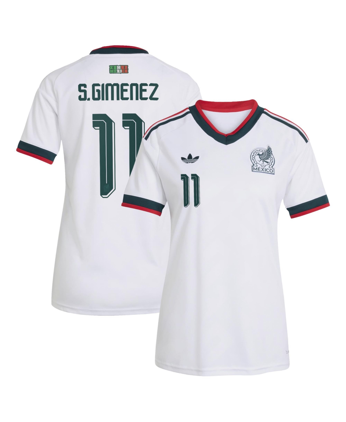 Click here for Adidas Womens Santiago Gimenez White Mexico Nation... prices