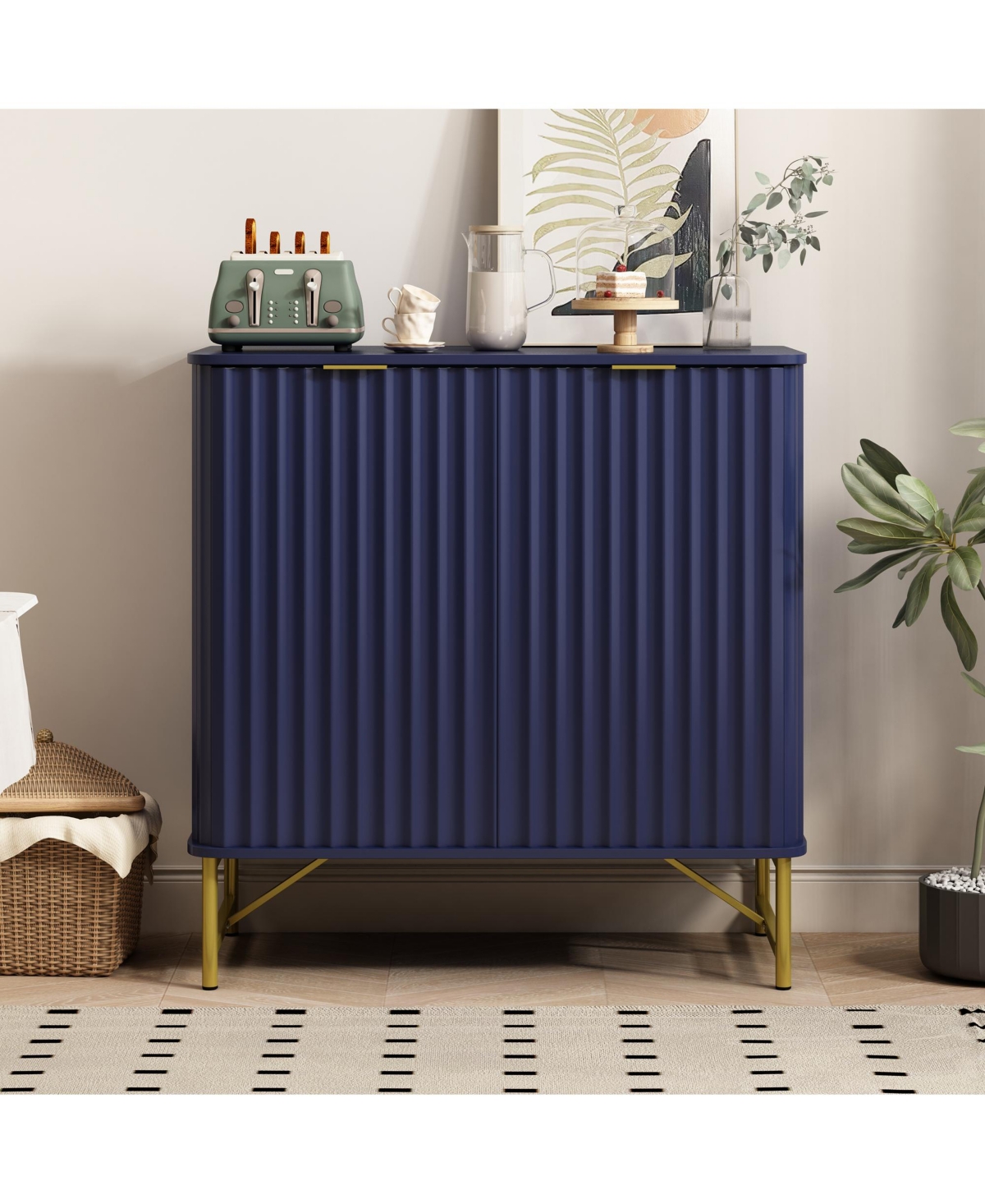 Click here for Clihome 32 Inch Storage Cabinet 2 Door Mdf Organiz... prices