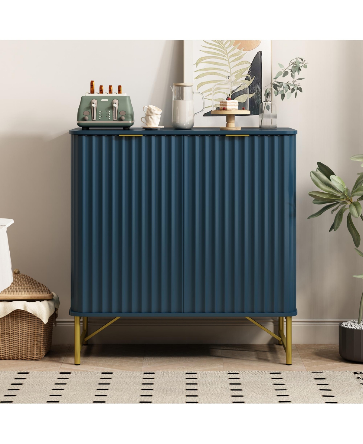 Click here for Clihome 32 Inch Storage Cabinet 2 Door Mdf Organiz... prices