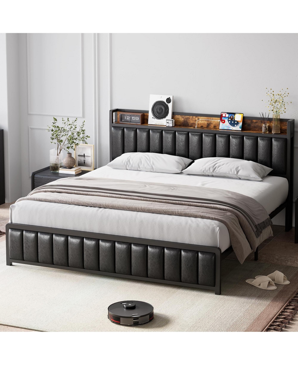 Click here for gaomon All-Metal Bed Frame with Headboard and Foot... prices