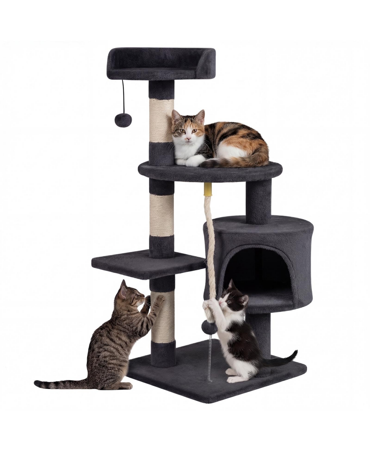 Click here for Gymax Cat Tree 36 Cat Tower With CondoTop Perch Si... prices