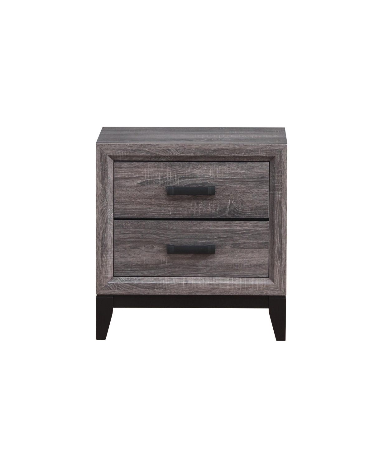 Click here for HomeRoots 25 Wood Two Drawer Nightstand - Grey prices