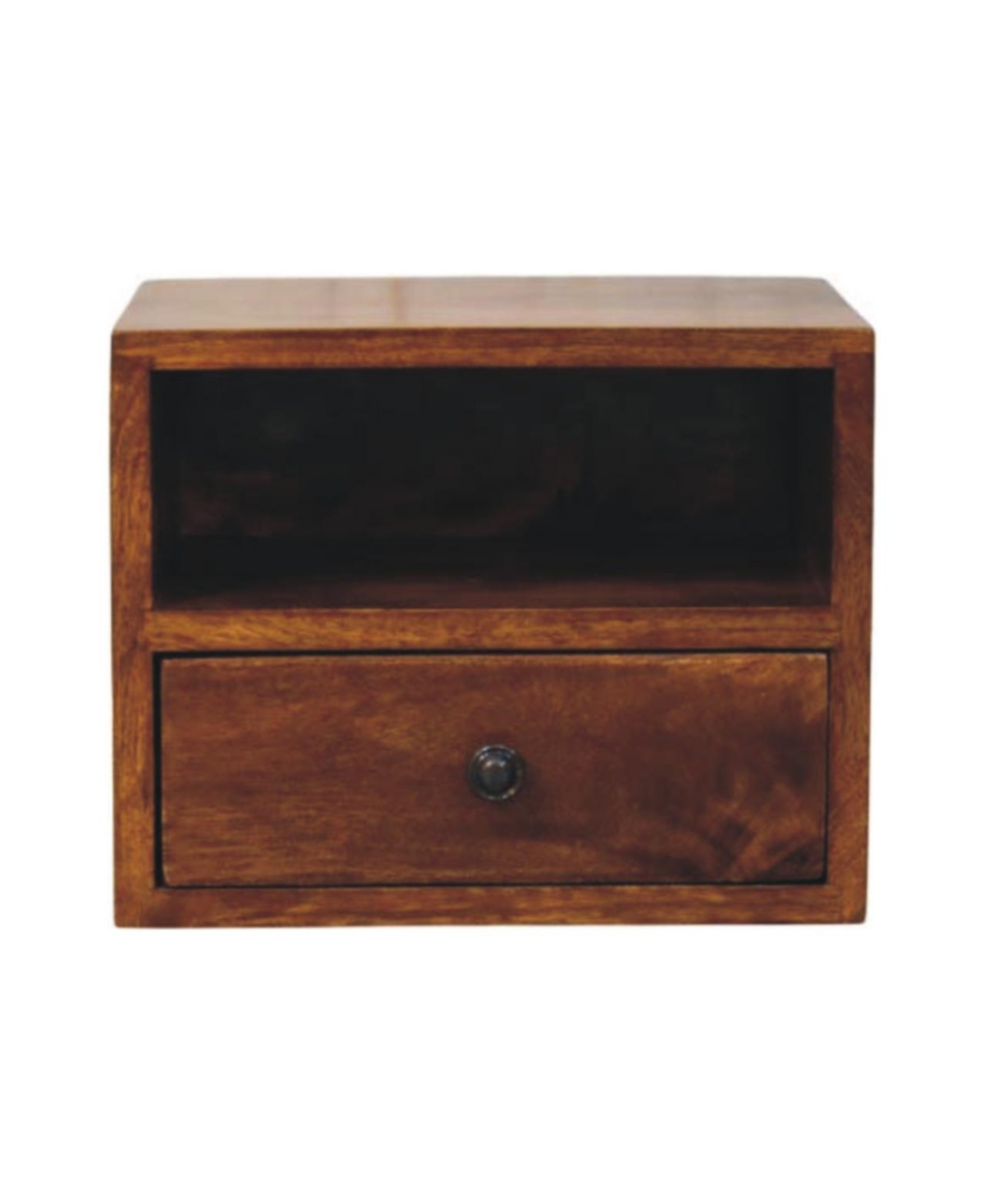 Click here for HomeRoots 12 Chestnut Solid Wood Square One Drawer... prices