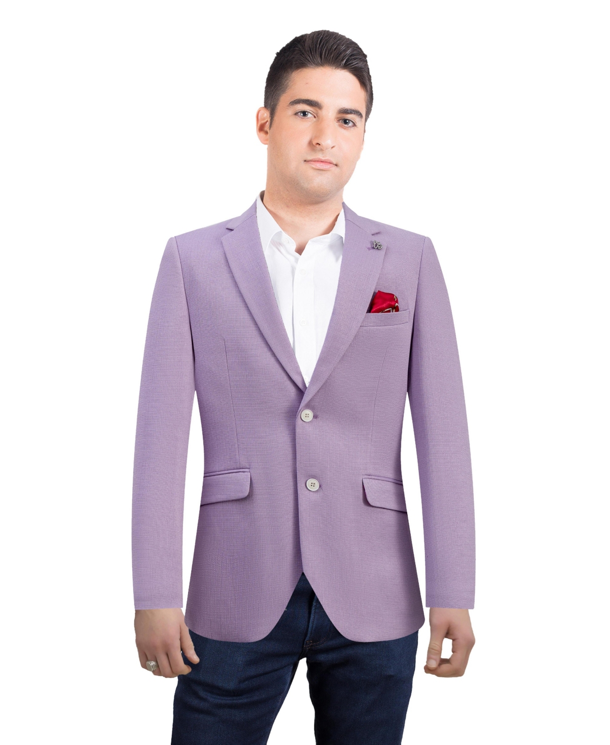 Click here for Elie Balleh Mens Slim Fit Solid Blazer Sports Coat... prices