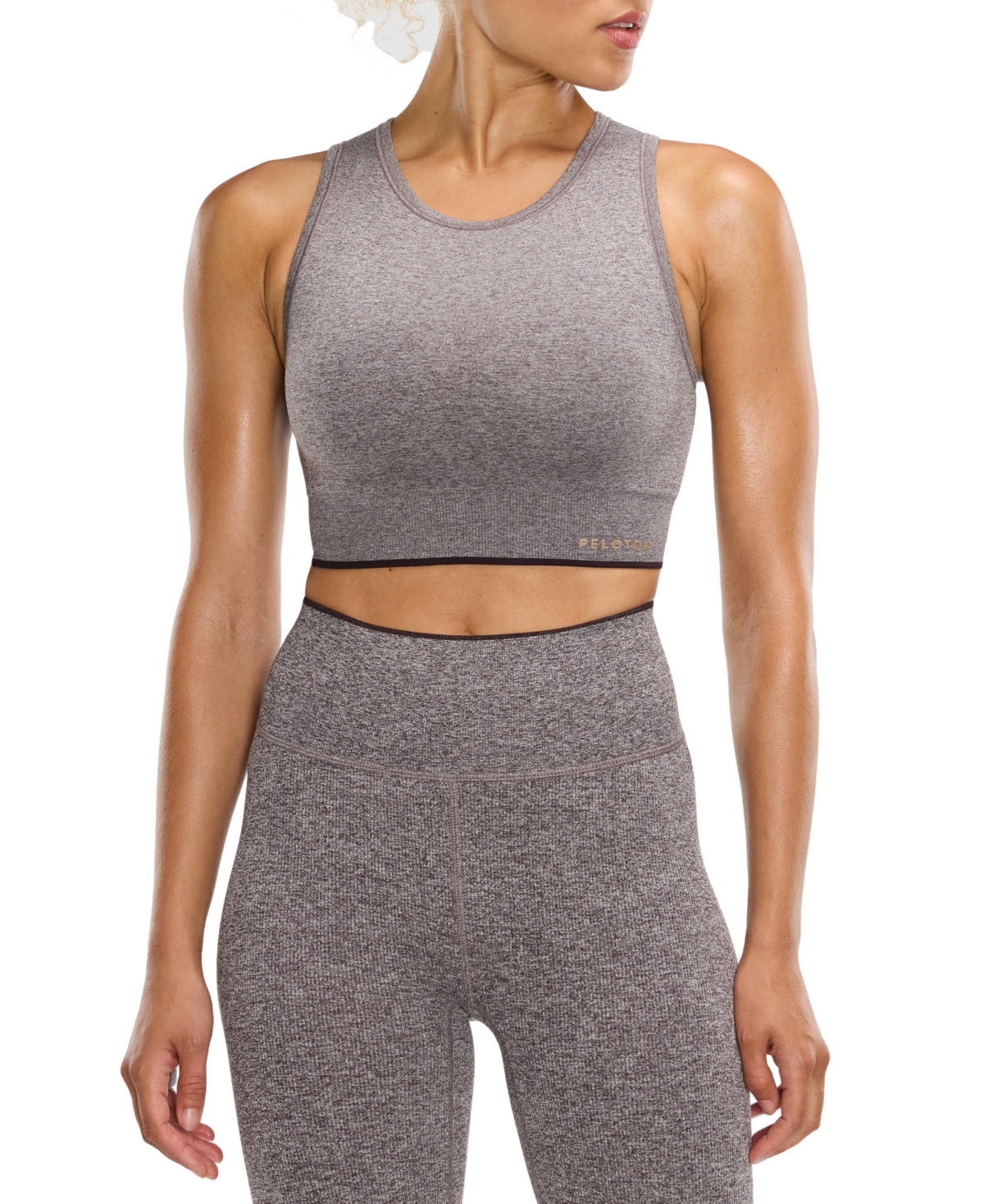 Click here for Peloton Womens Seamless Melange High Neck Bra - Co... prices