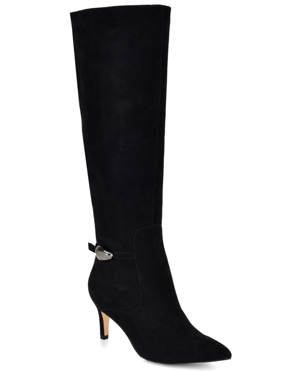 Click here for Nine West Womens Salla Suede Stiletto Heel Tall Bo... prices