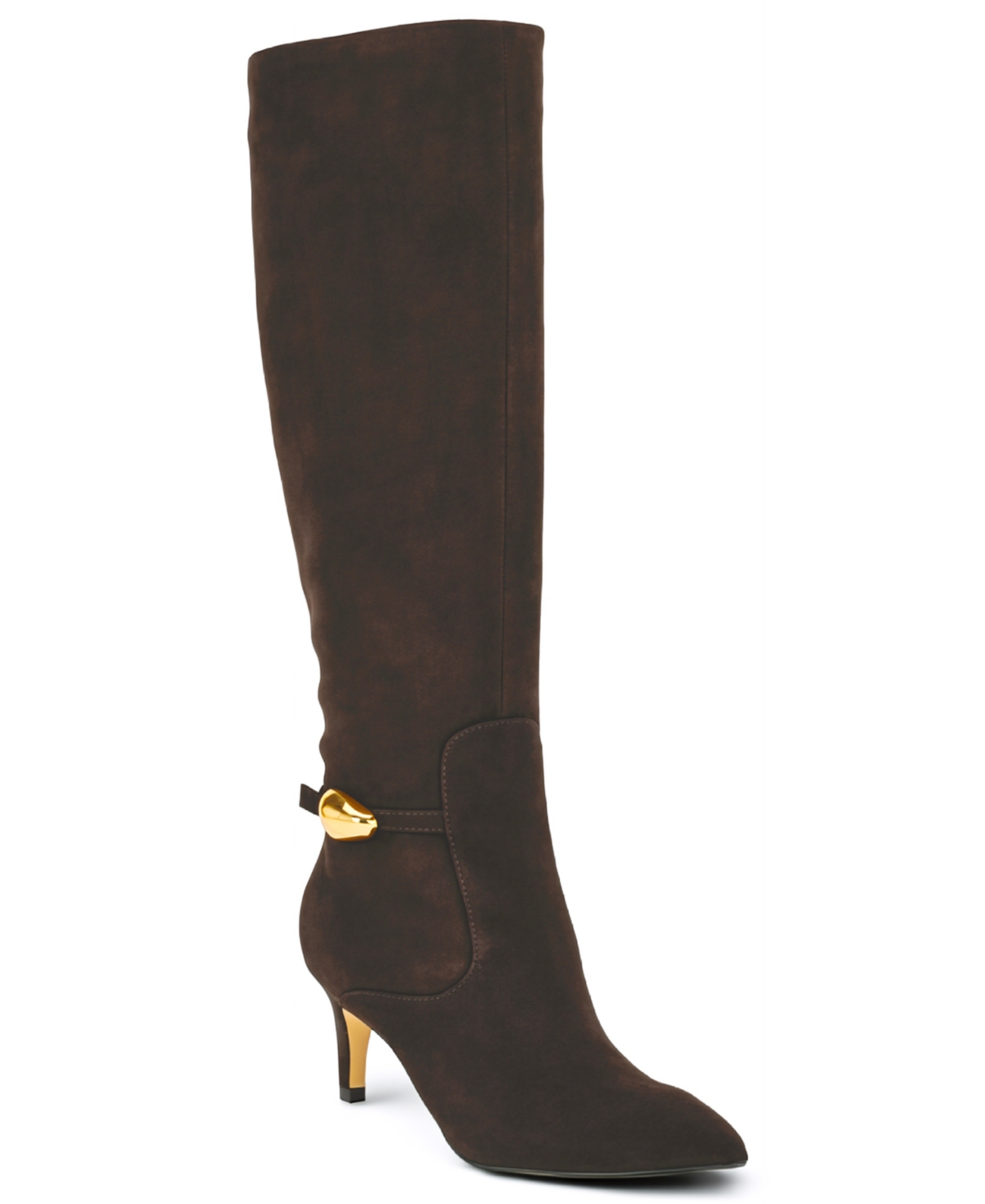 Click here for Nine West Womens Salla Suede Stiletto Heel Tall Bo... prices