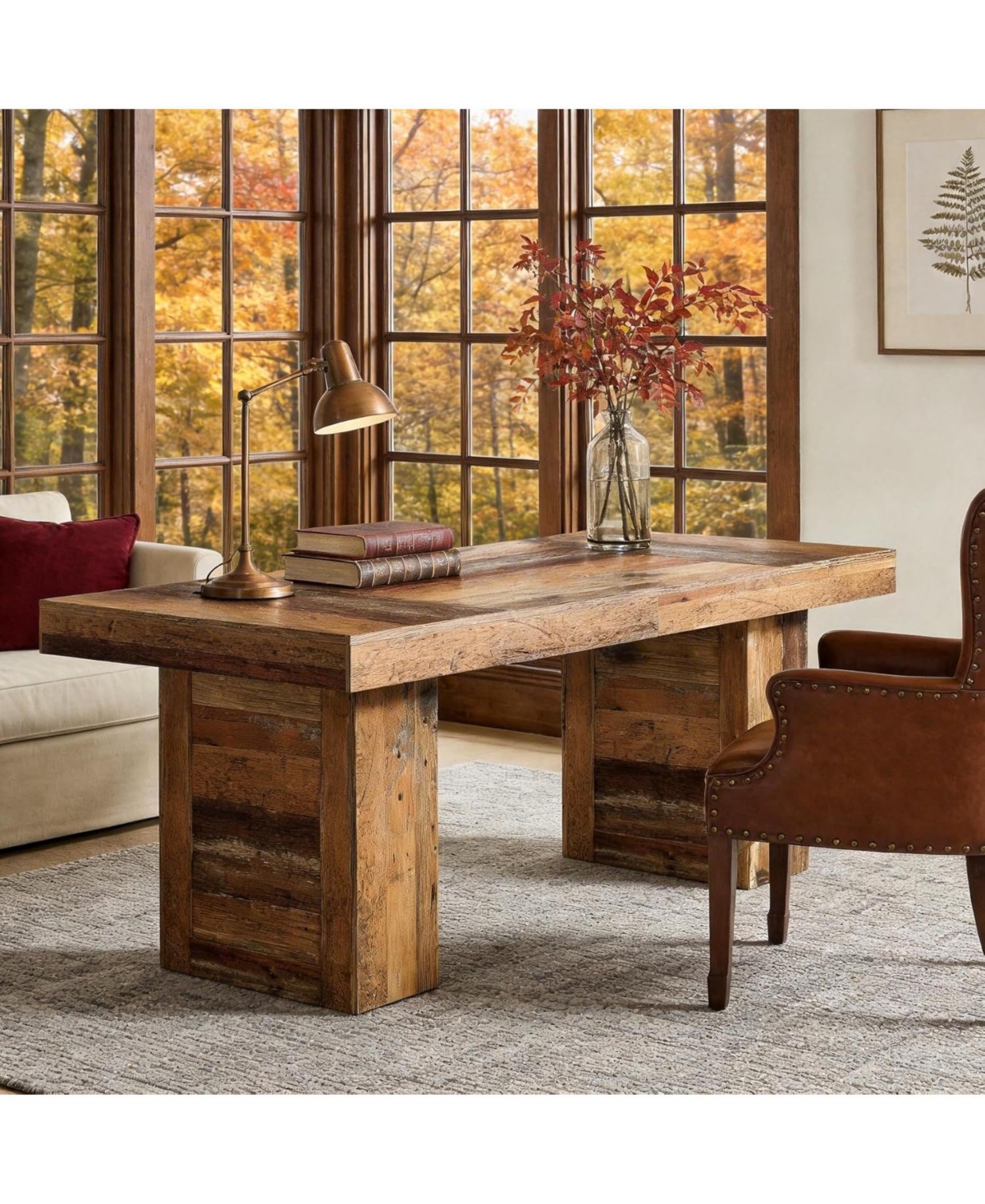 Click here for Tribesigns 63 Large Executive Desk  Farmhouse Comp... prices