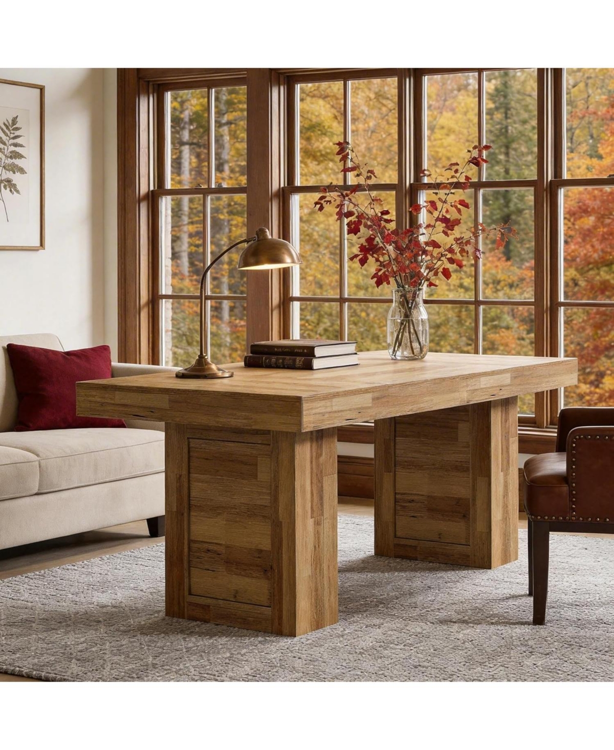 Click here for Tribesigns 63 Large Executive Desk  Farmhouse Comp... prices