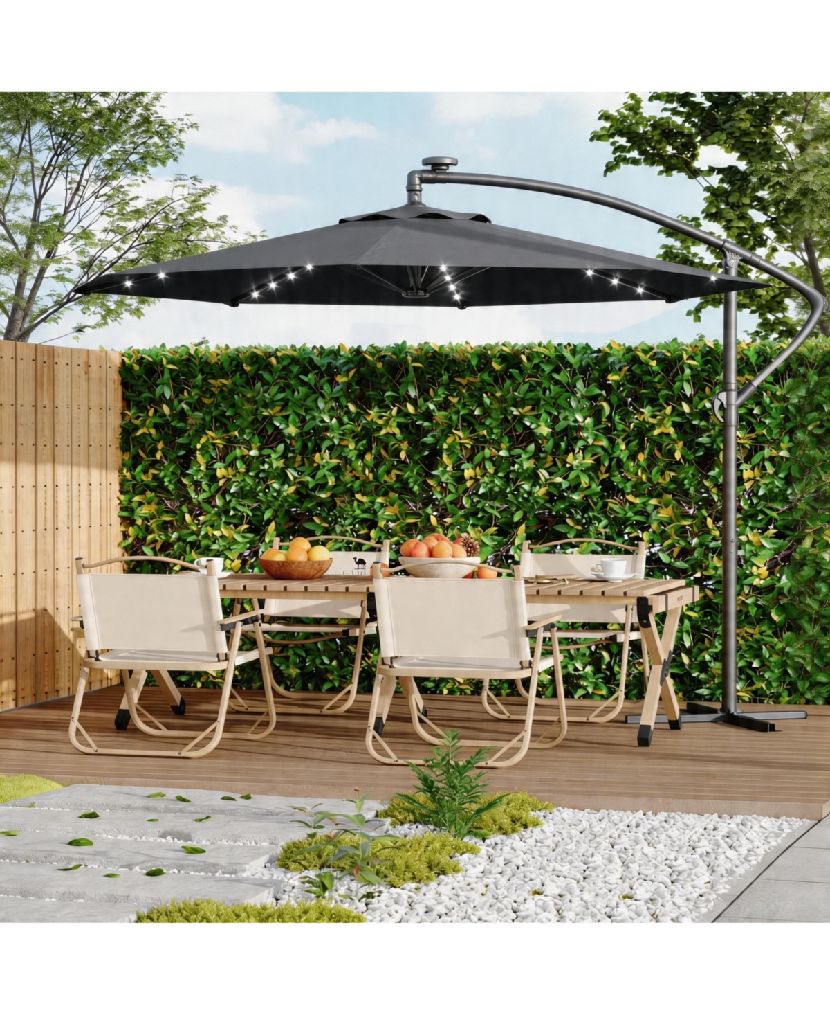 Click here for homfan 10Feet Offset Cantilever Umbrella  Waterpro... prices