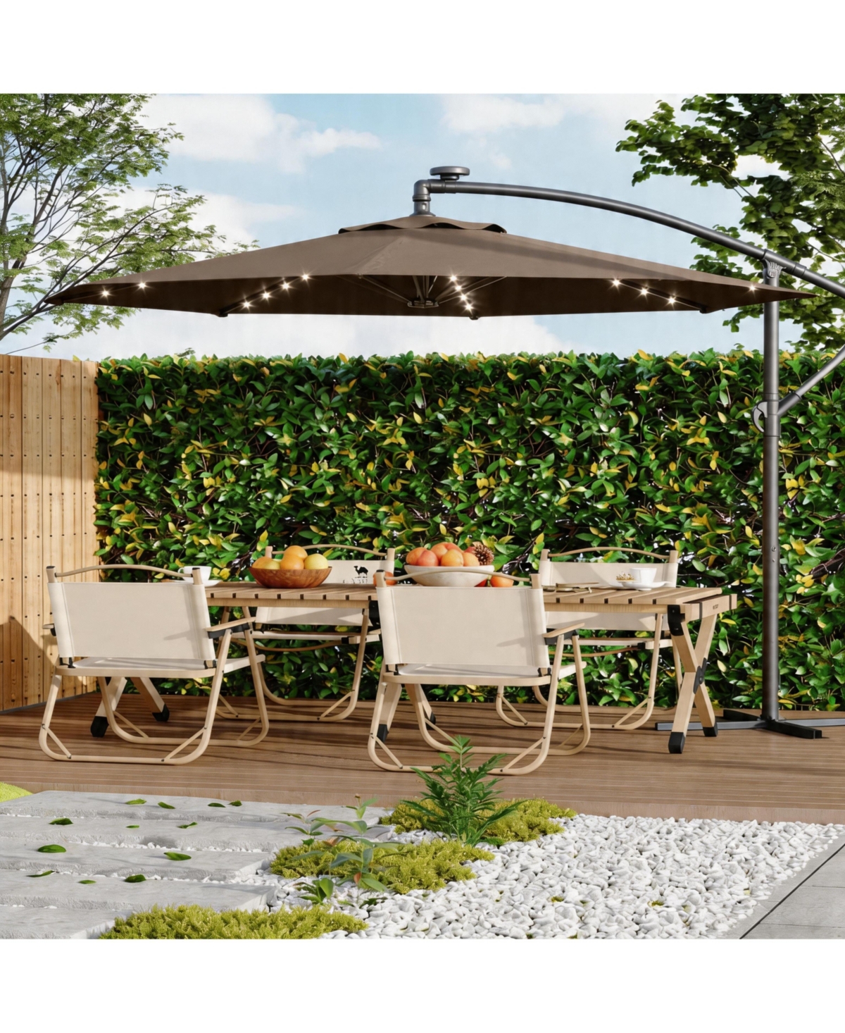 Click here for homfan 10Feet Offset Cantilever Umbrella  Waterpro... prices