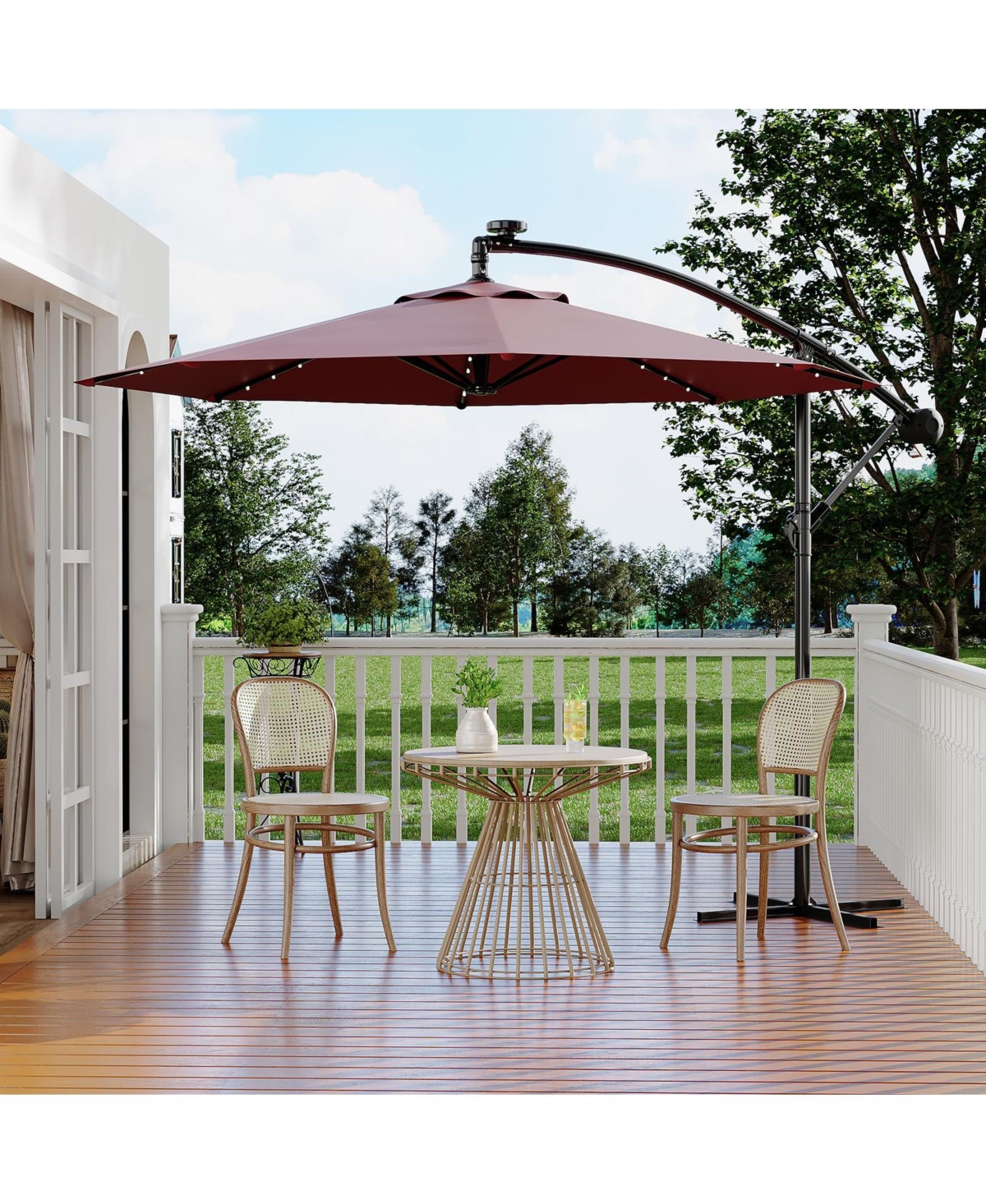 Click here for homfan 10Feet Offset Cantilever Umbrella  Waterpro... prices
