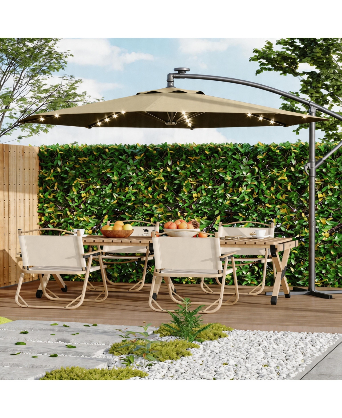 Click here for homfan 10Feet Offset Cantilever Umbrella  Waterpro... prices
