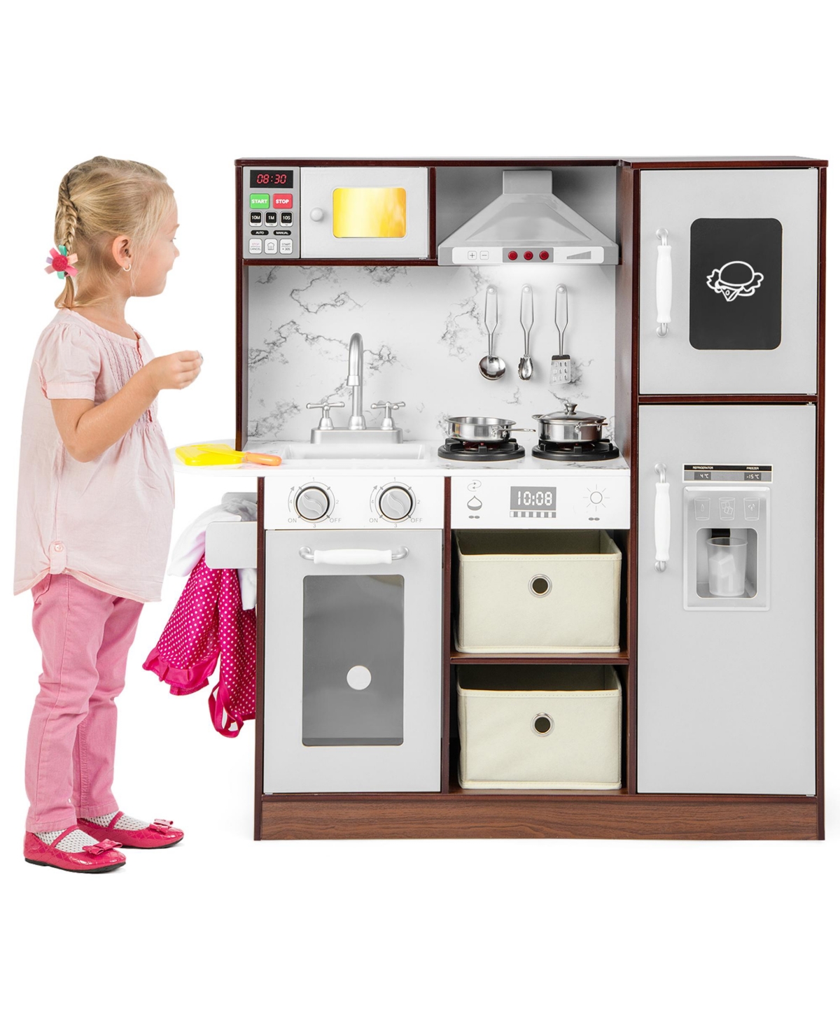 Click here for Gymax Kids Kitchen Playset with Attractive Lights... prices