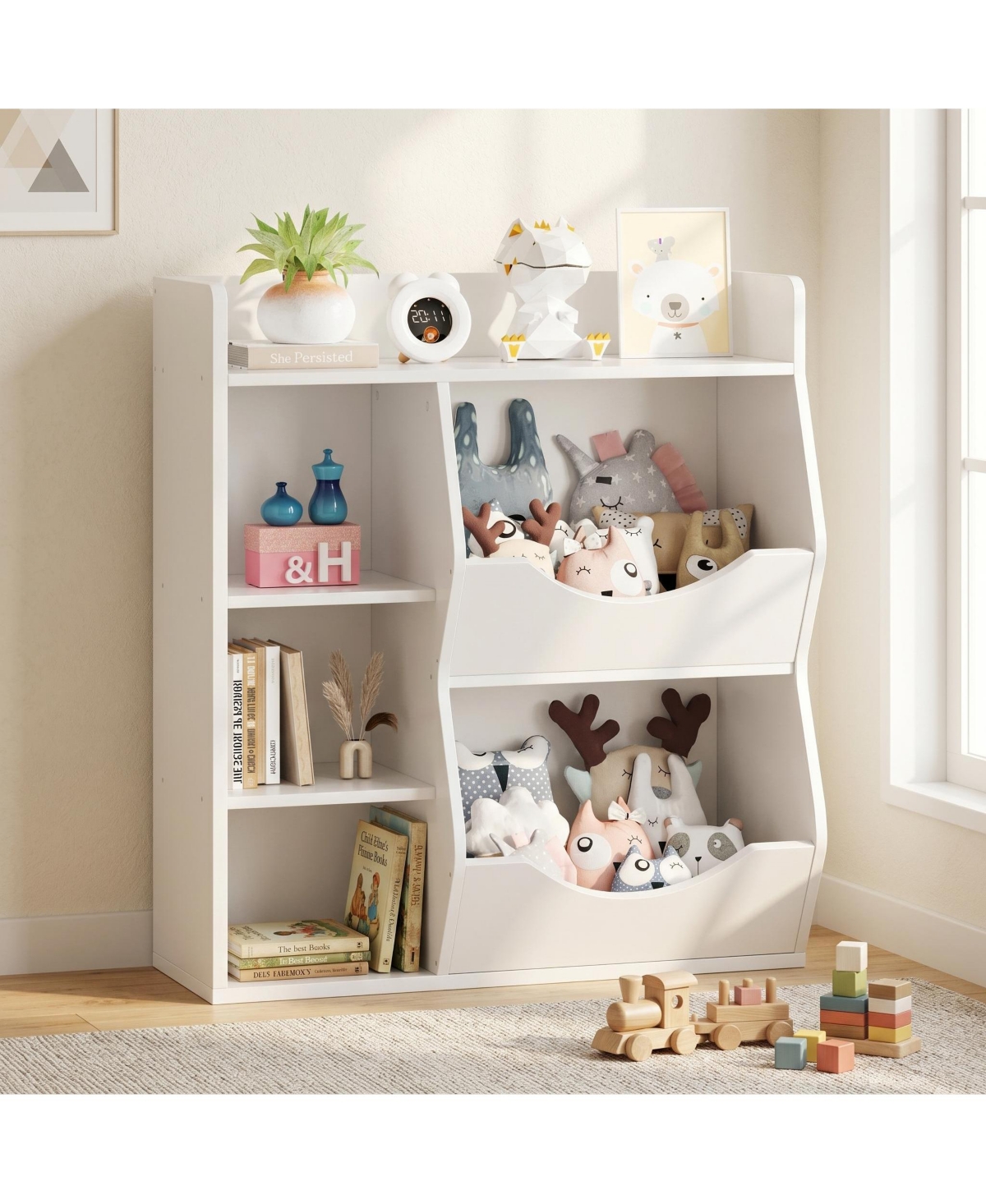 Click here for homfan Kids Toy Storage Organizer with Open Shelve... prices