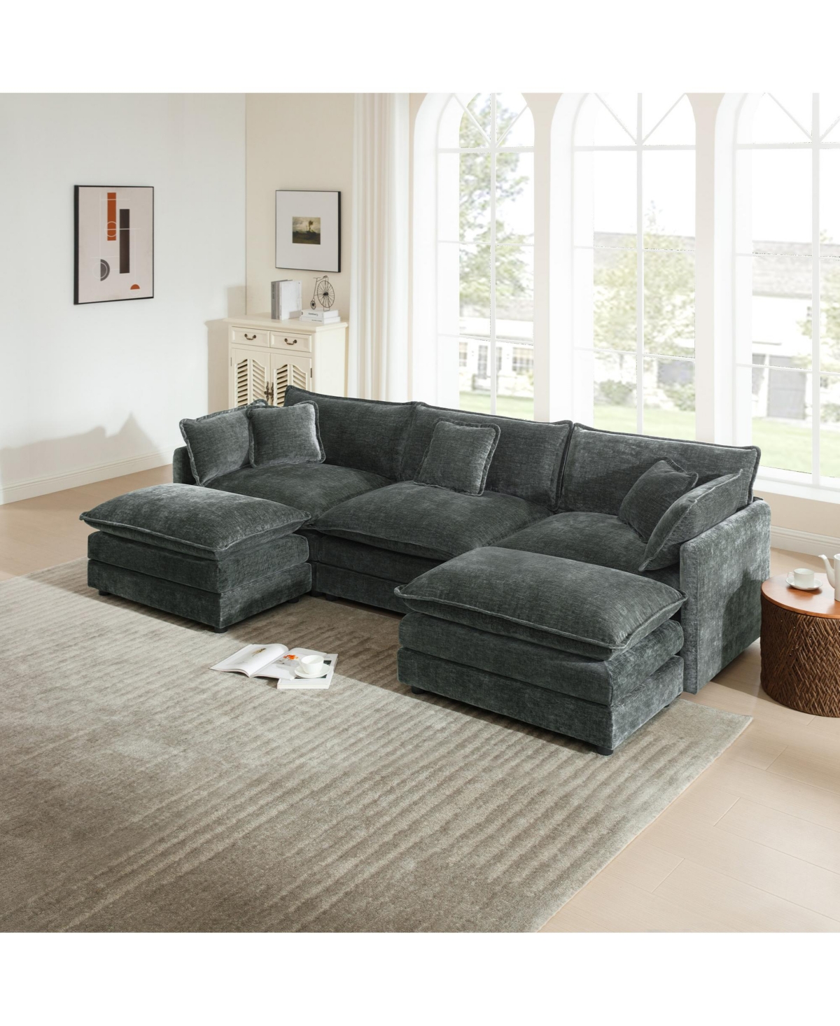 Click here for Boyel Living Sectional Sofa with Reversible Footre... prices