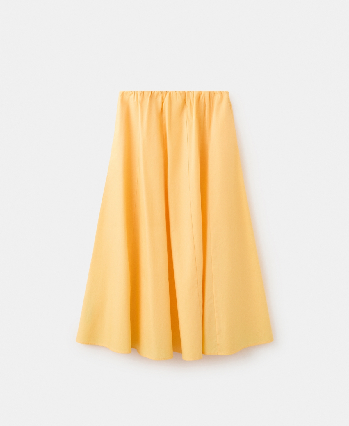 Click here for Mango Womens Flared Cotton Skirt - Pastel Yellow prices