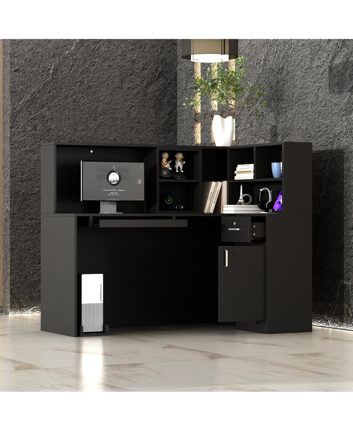 Click here for Homsee L-Shaped Corner Desk - Modern Office Desk w... prices