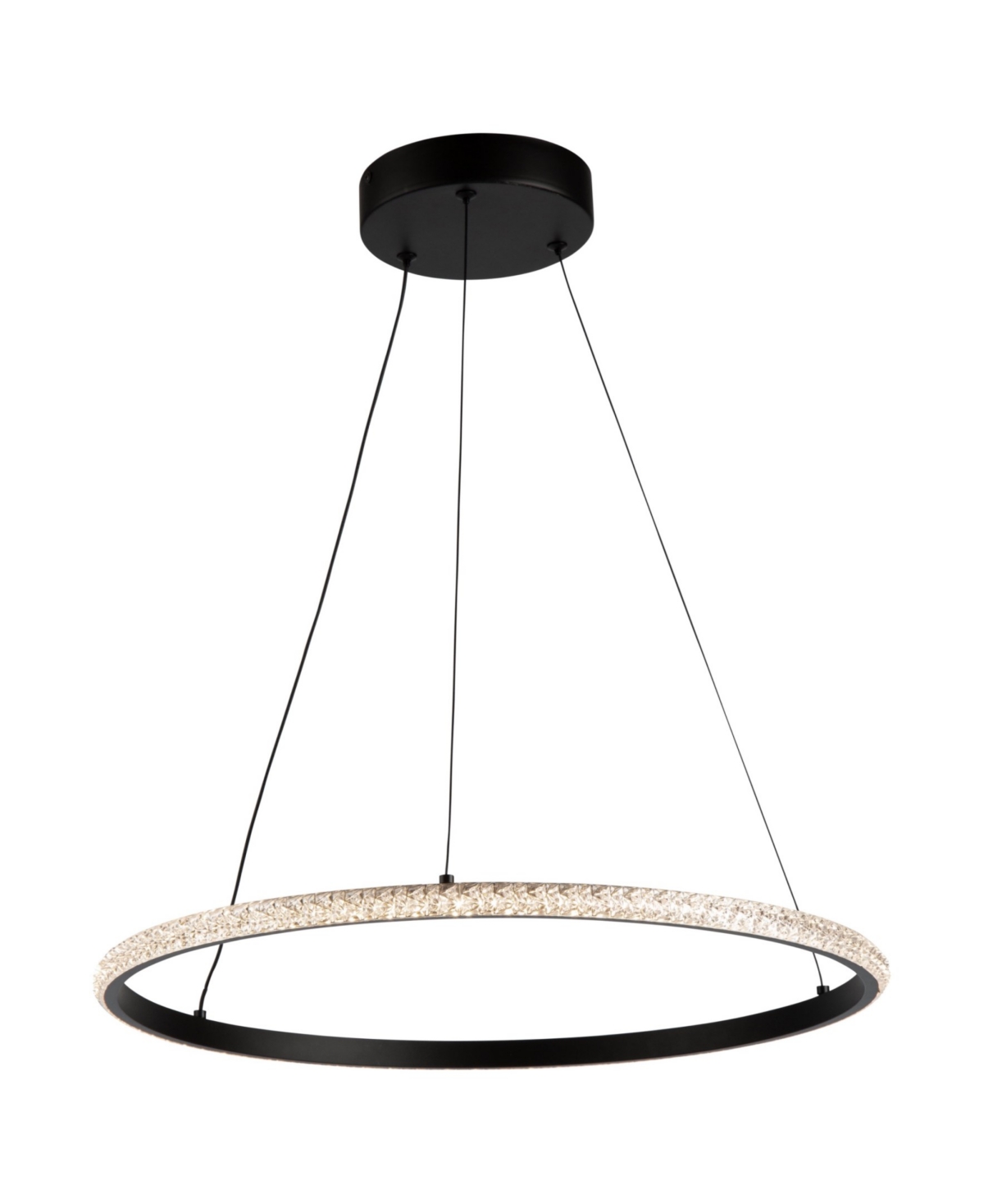 Click here for Artcraft Lighting Nova 19.7 Metal Led Pendant - Bl... prices