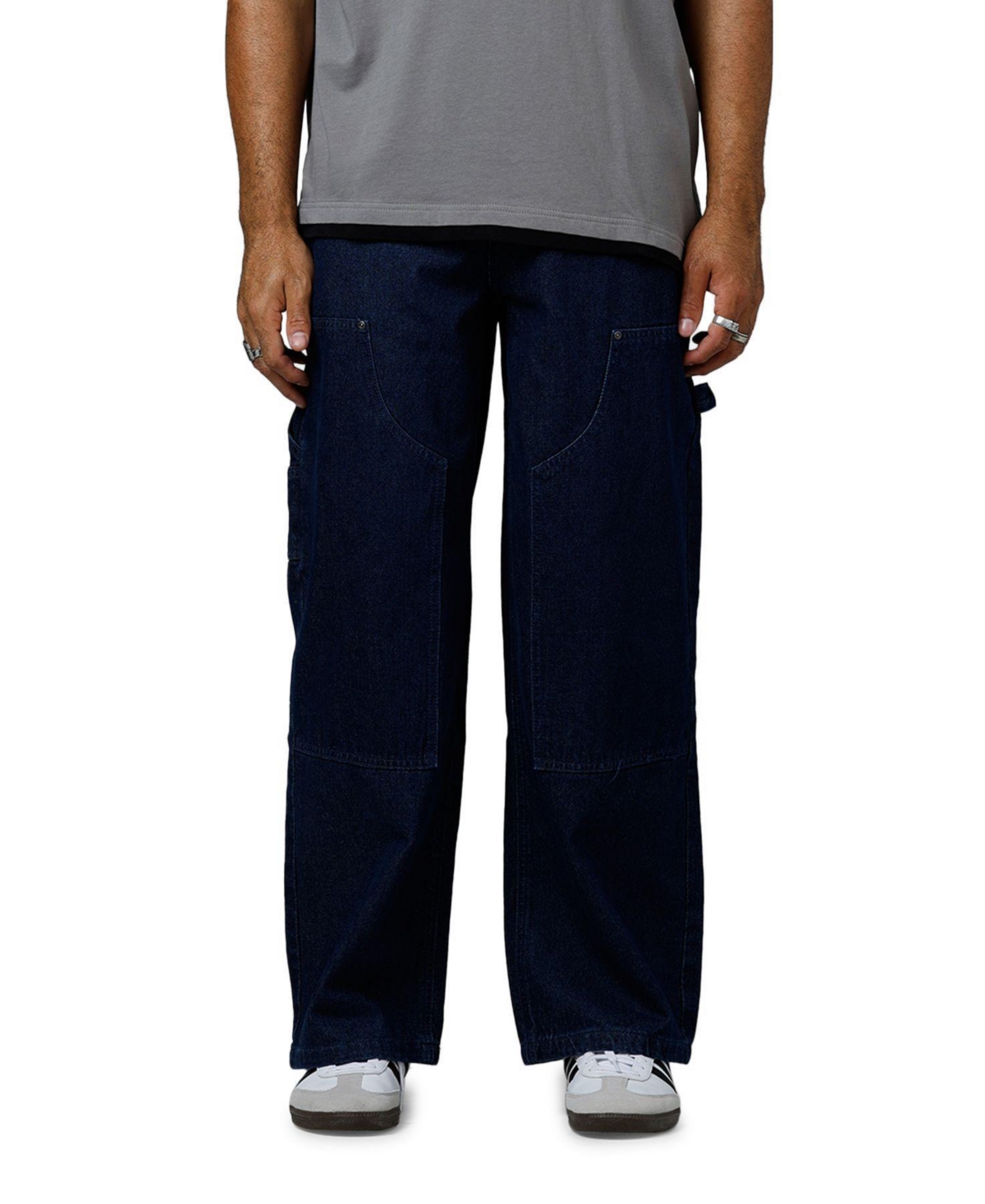 Click here for Carre Mens Baggy Work Jeans - Blue prices